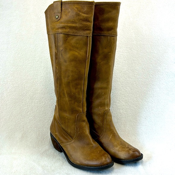Gianni Bini | Shoes | Gianni Bini Tall Leather Riding Boots Light Brown ...